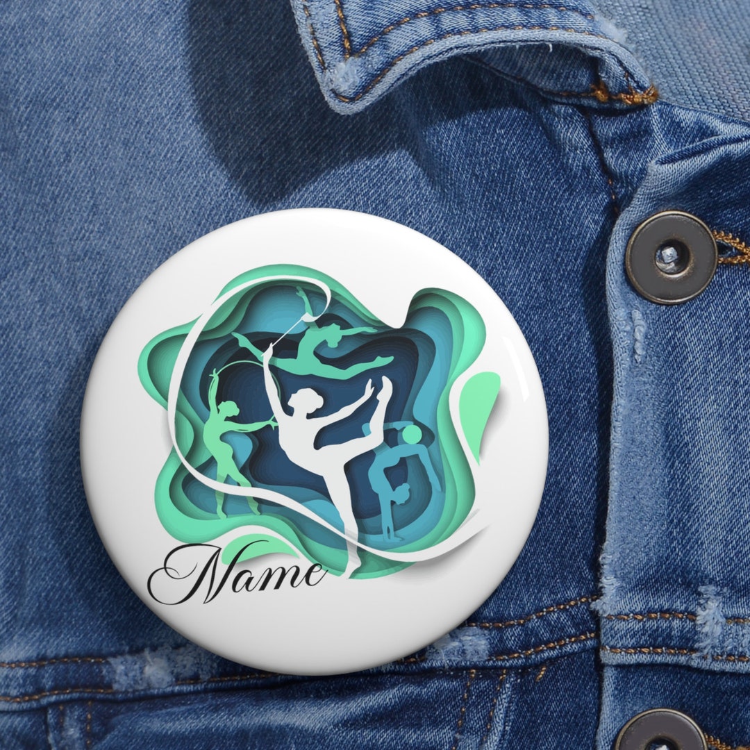 Personalized Gymnastics Custom Pin Buttons Custom Button - Etsy