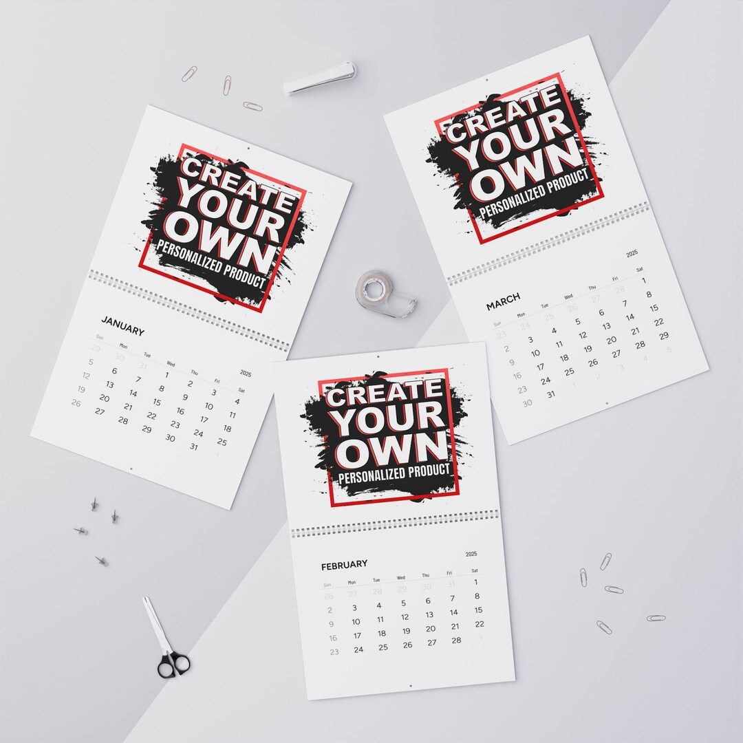 Personalized Wall Calendars 2025 Custom Yearly Time Planner, Photo ...
