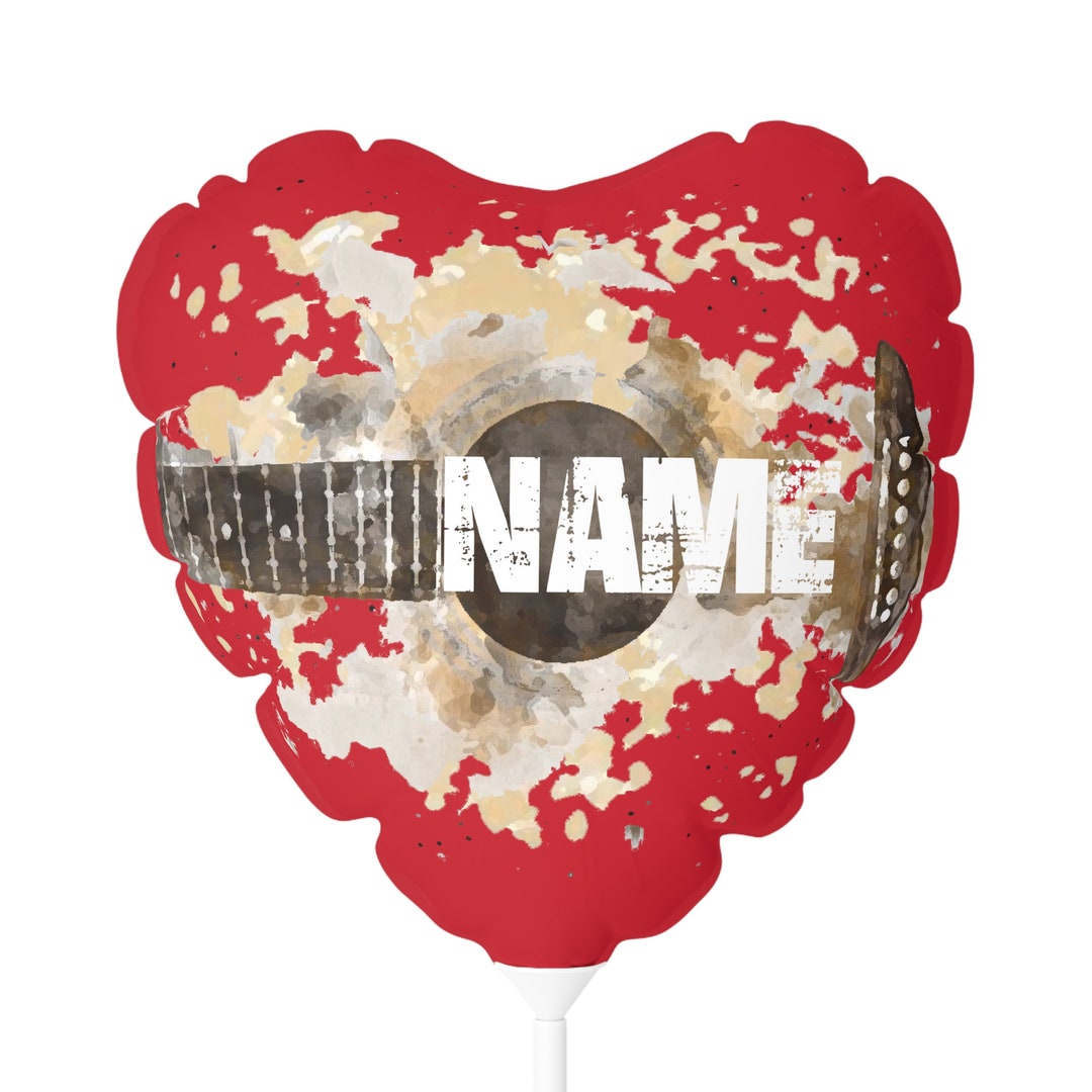 Personalized Guitar Balloon round and Heart-shaped, 11, Party Supplies ...