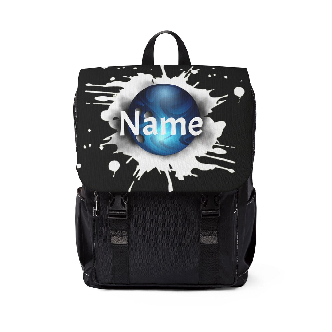 Personalized Bowling Backpack, Sports Fan Gift, Custom Name Gym Bag - Etsy