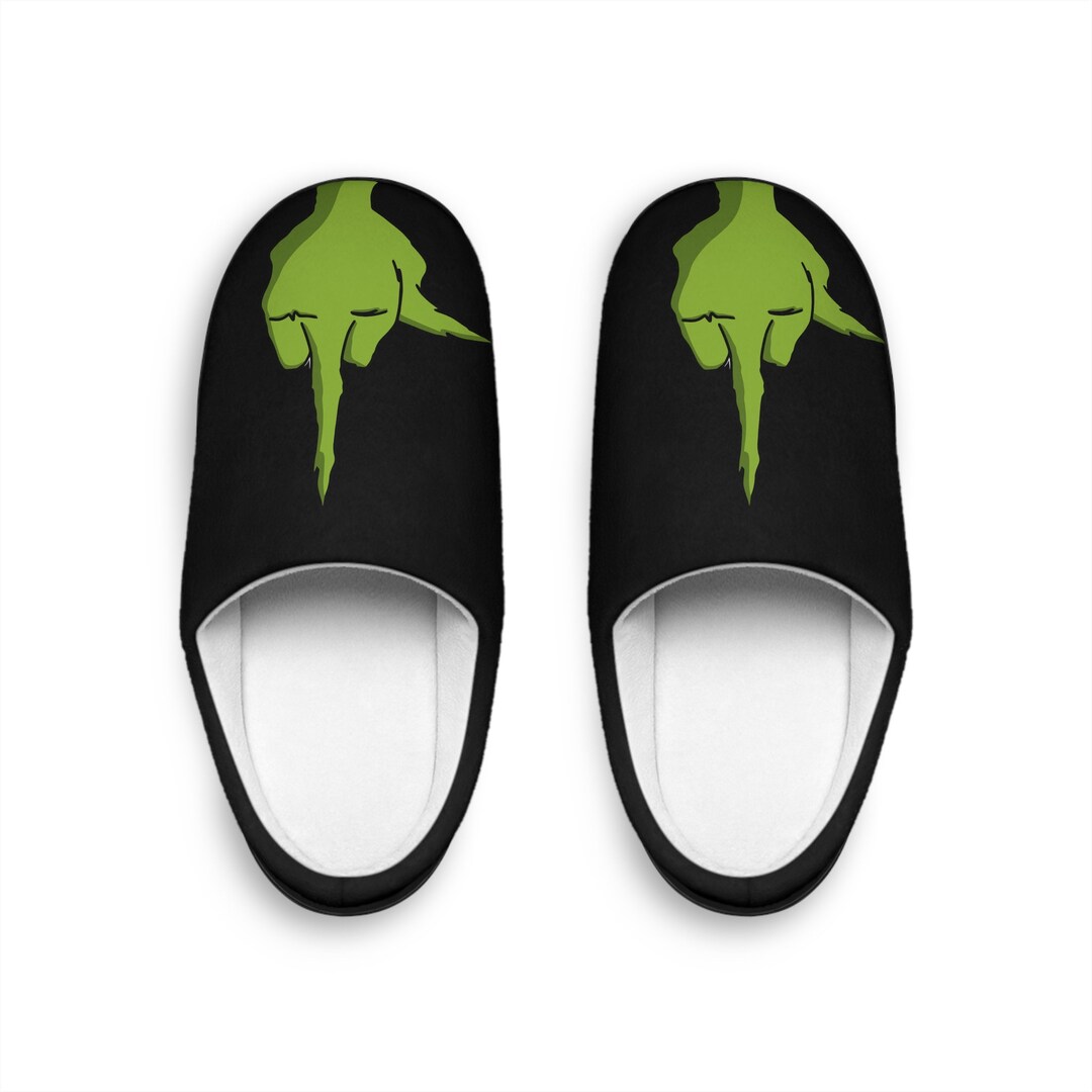 Grinch Men's Indoor Slippers, Mens Slippers, House Slippers, Gift for ...