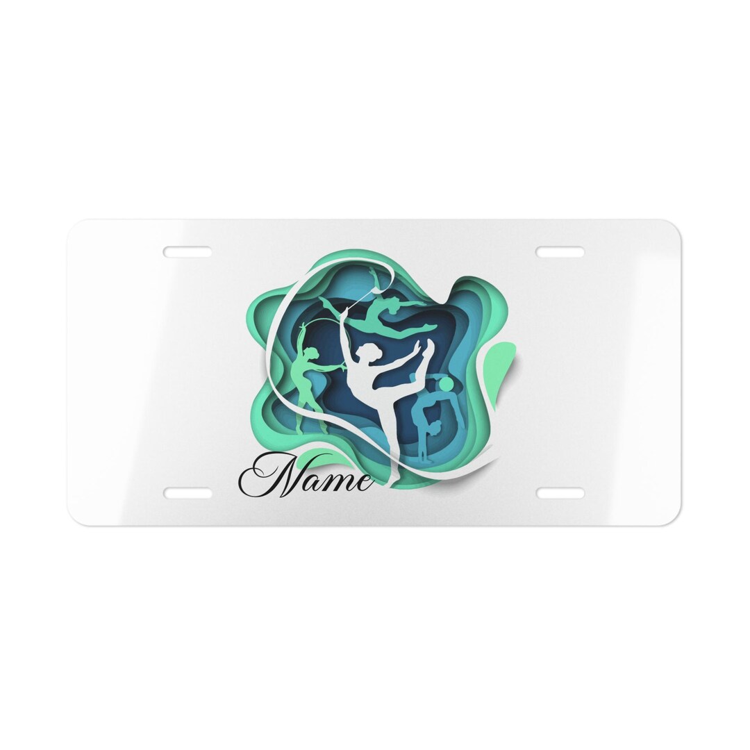 Personalized Gymnastics Vanity Plate, License Plate, Custom Plate, Auto ...