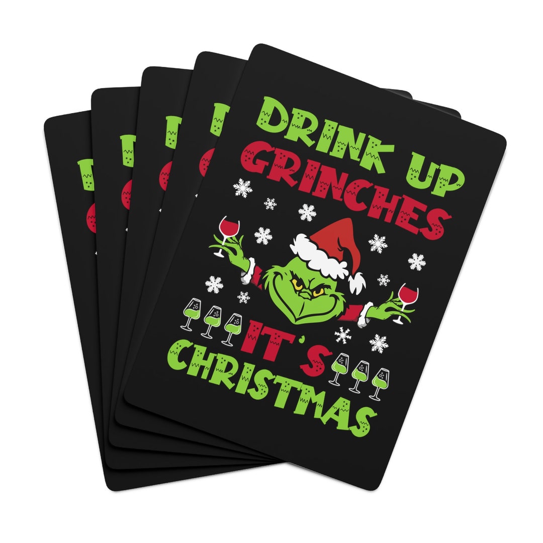 Grinch Poker Cards Deck of Cards Custom Cards Playing - Etsy