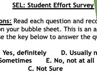 SEL: Social Emotional Learning Survey - PDF Download AND Google Form ...