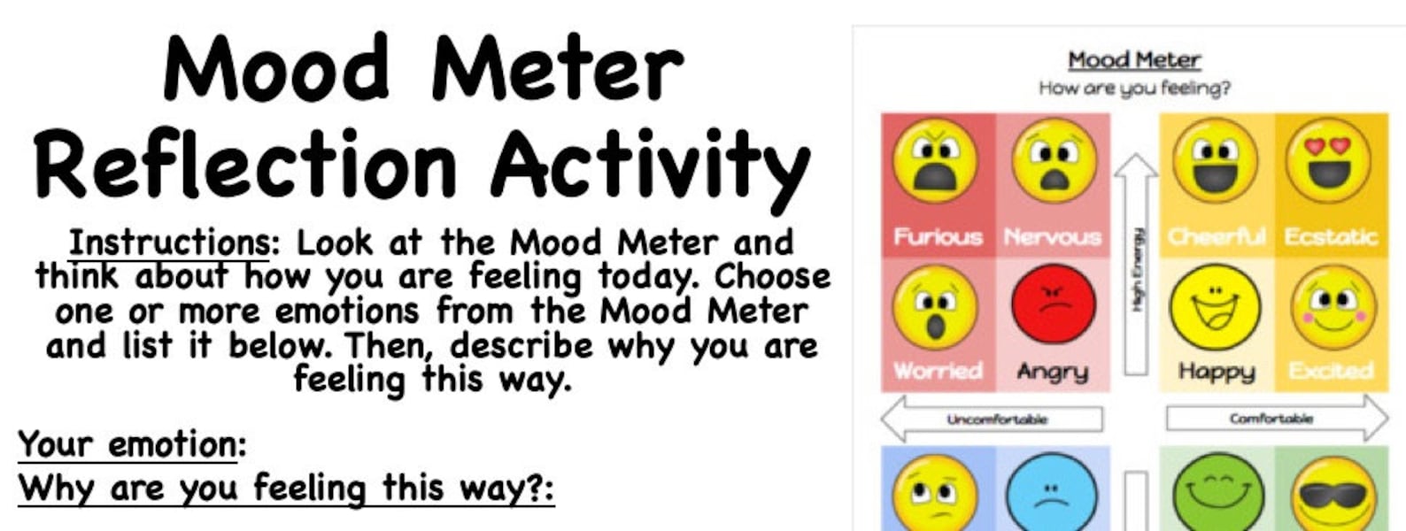 SEL: Mood Meter Check-in - Quick and Easy!! - Etsy