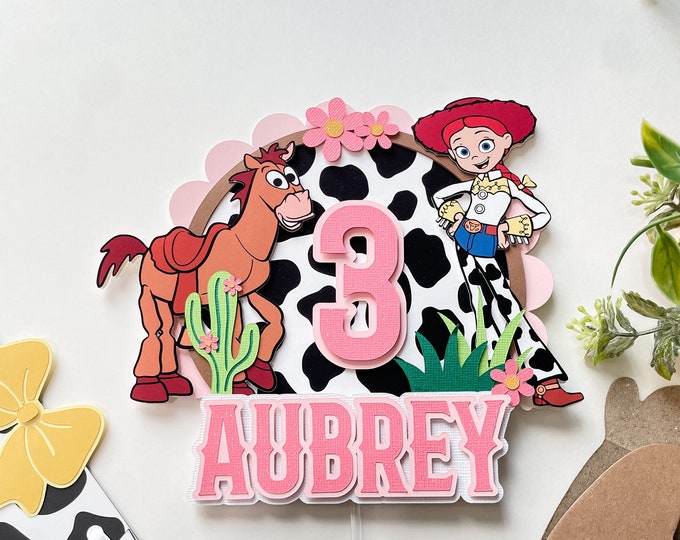 Jessie Cowgirl Cake Topper - Etsy