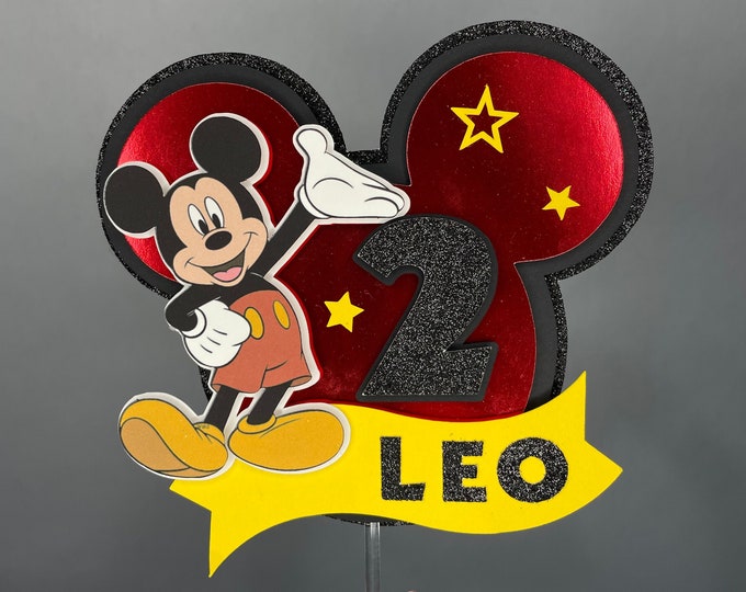 Mickey Mouse Cake Topper - Etsy
