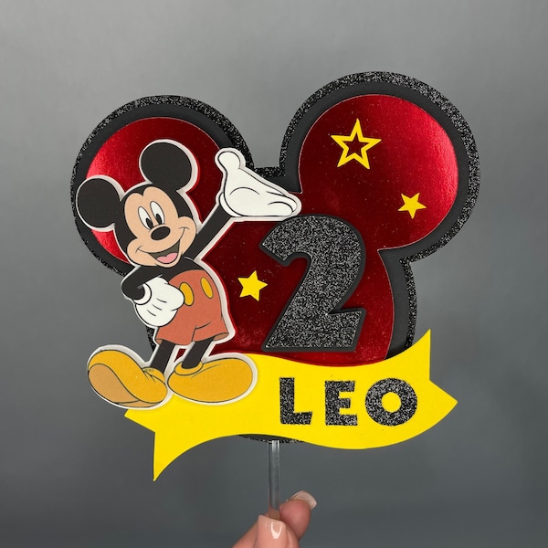 Mickey Mouse Cake Topper - Etsy