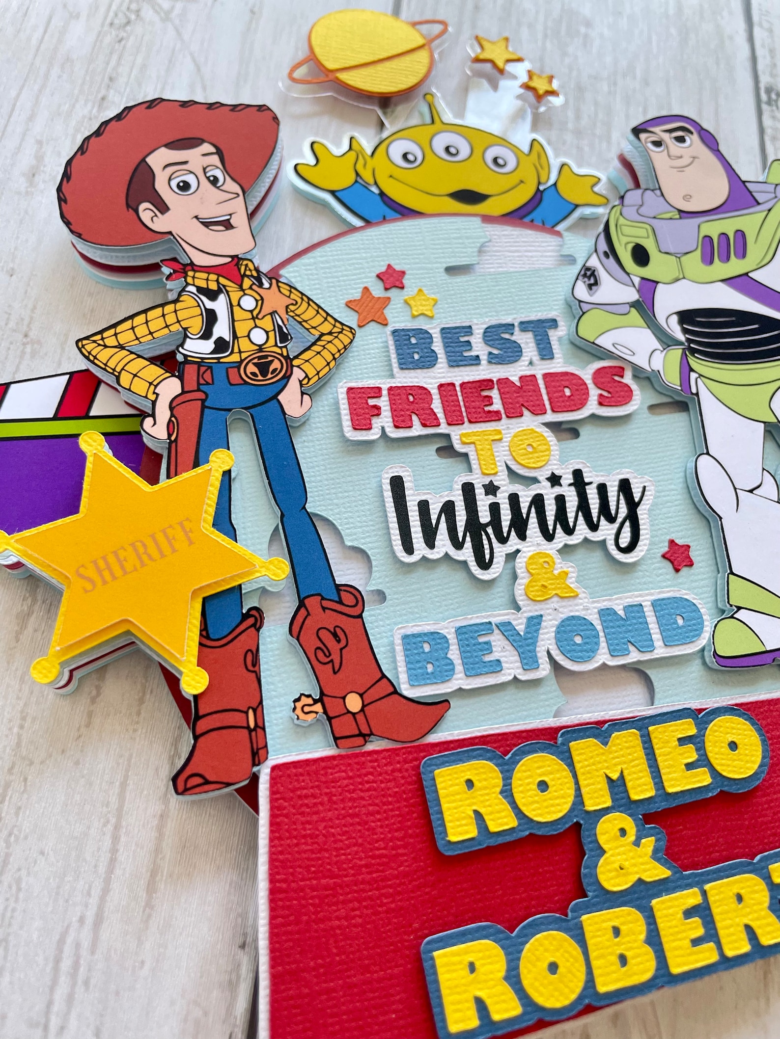 Toy Story Cake Topper Buzz Lightyear Cake Topper Woody and - Etsy