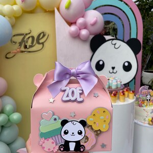 Panda Candy Land Party Decorations, Panda Gable Boxes, Panda Treat ...