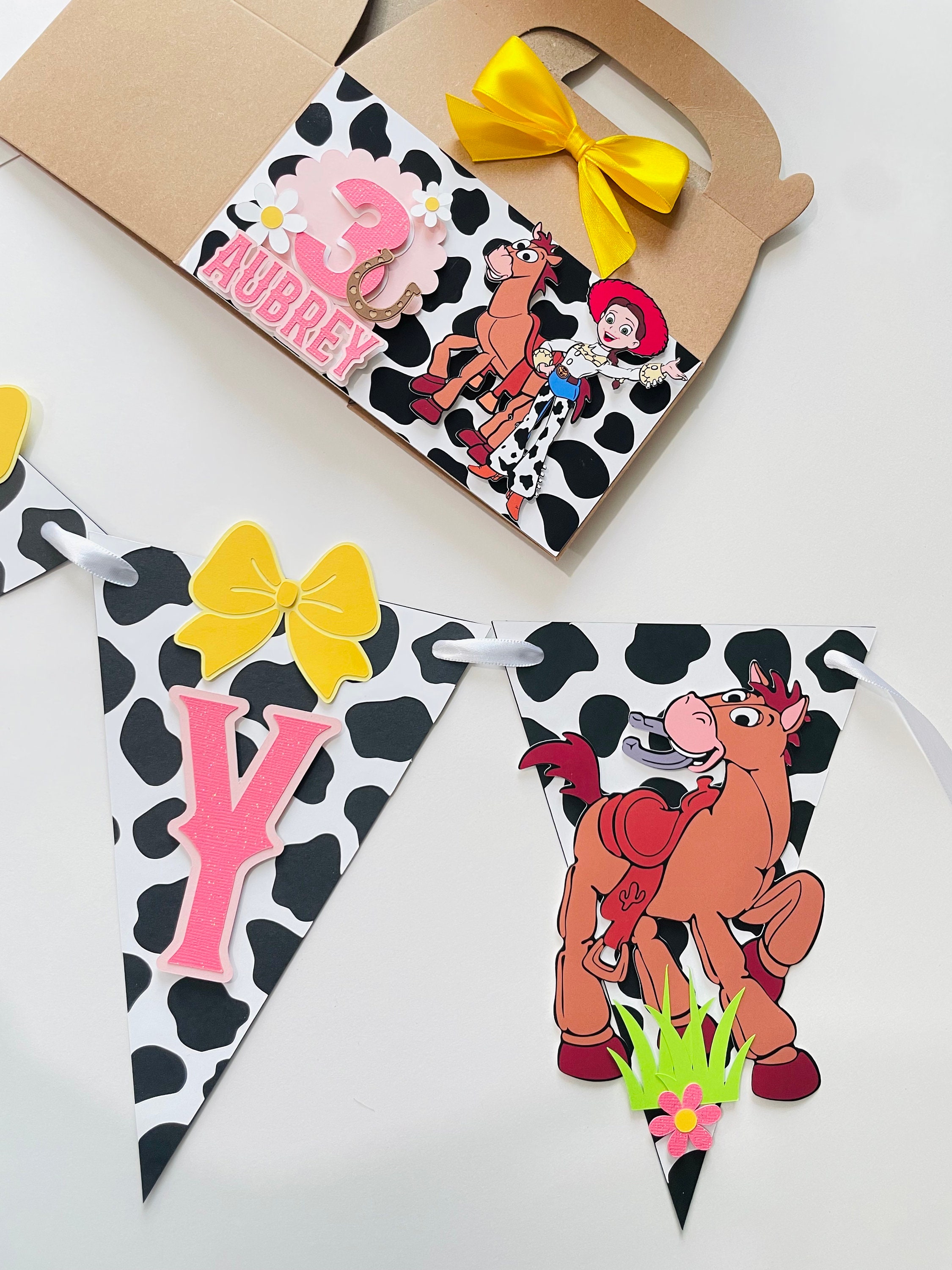 Jessie Cow Girl Name / Birthday Banner - Etsy