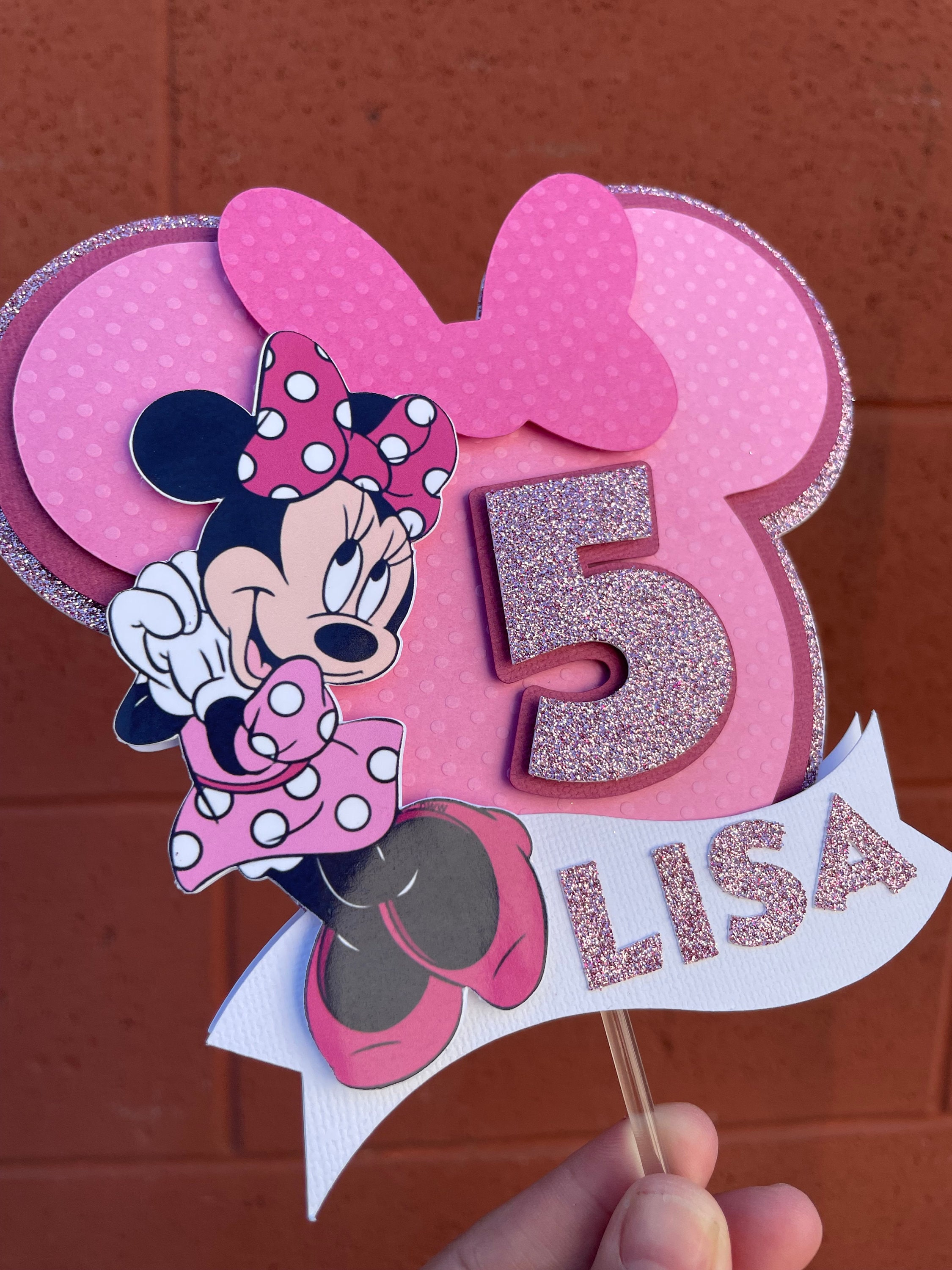 Minnie Inspired Cake Topper | Etsy