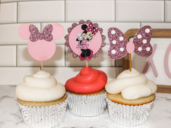 Minnie Mouse Cupcake Toppers | Etsy