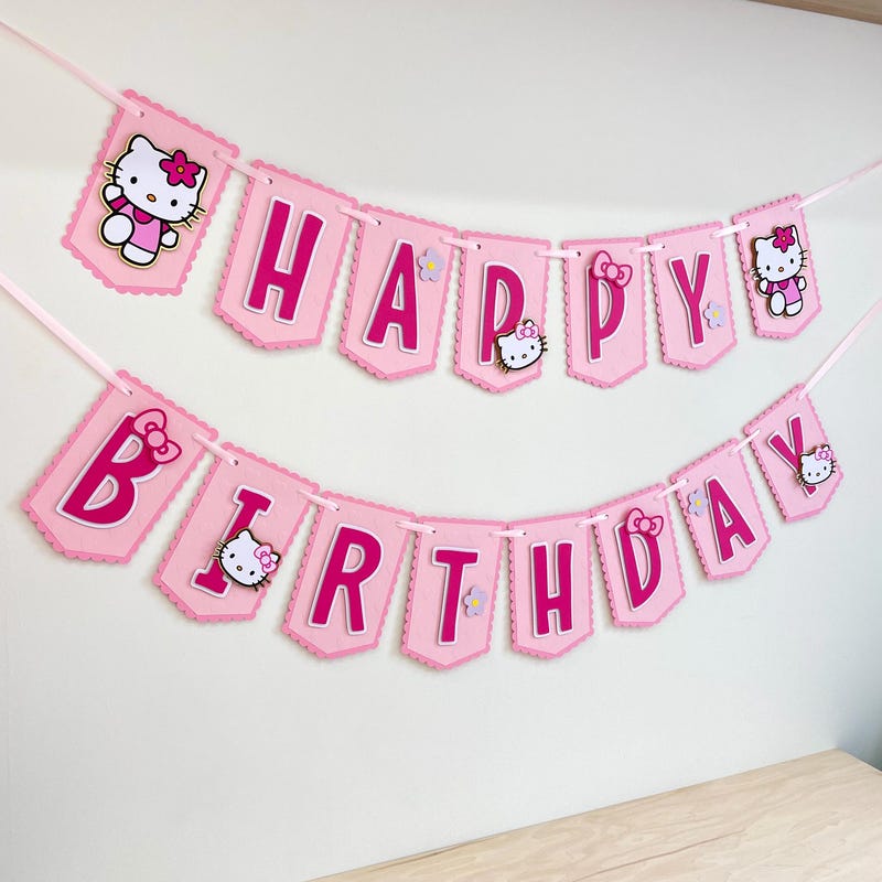 Hello Kittys Banner - Etsy