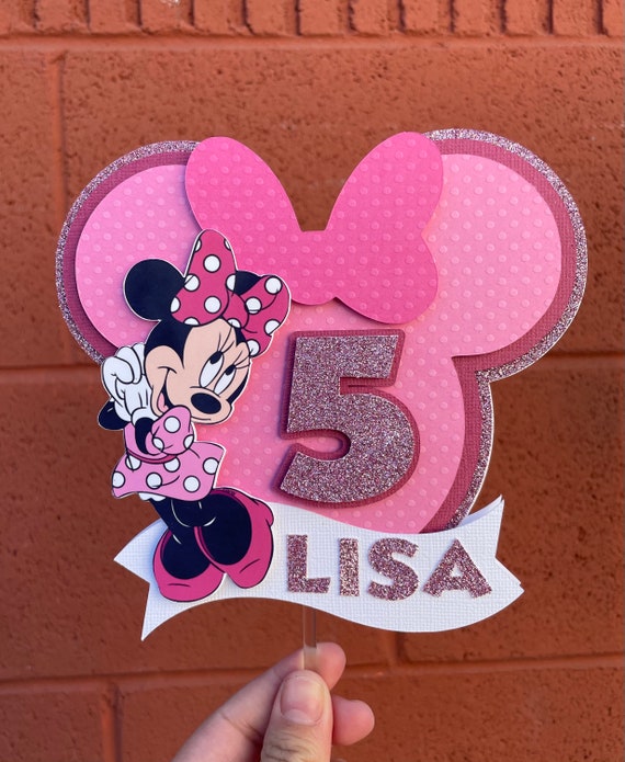 Minnie Inspired Cake Topper - Etsy