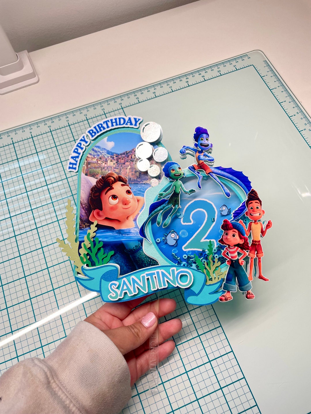 Luca Boy Cake Topper, Luca Fish Party Decor, Custom Luca Cake ...