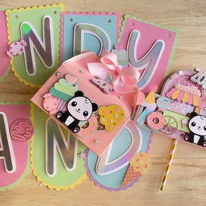Panda Candy Land Party Decorations, Panda Gable Boxes, Panda Treat ...