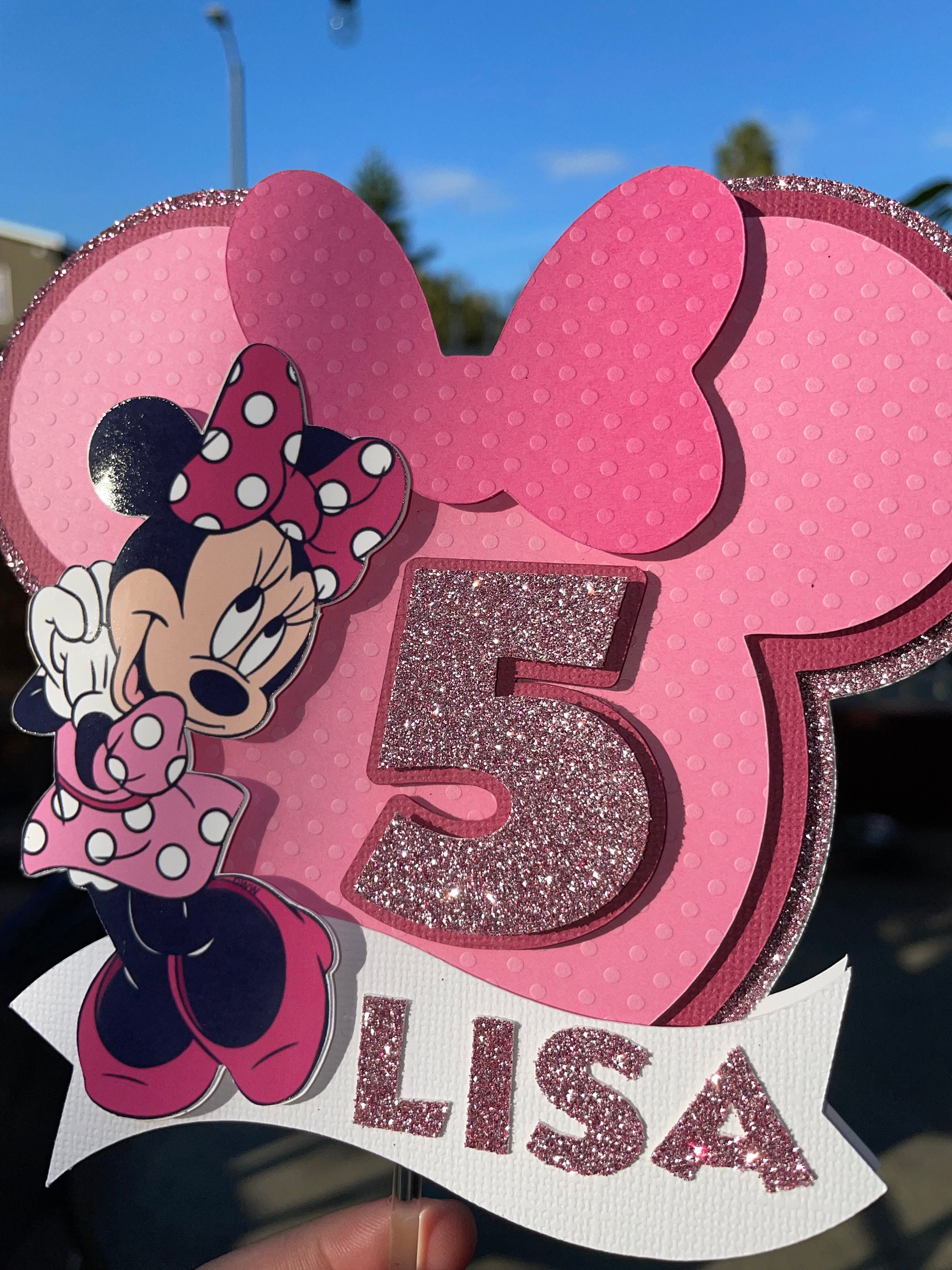 Minnie Inspired Cake Topper | Etsy