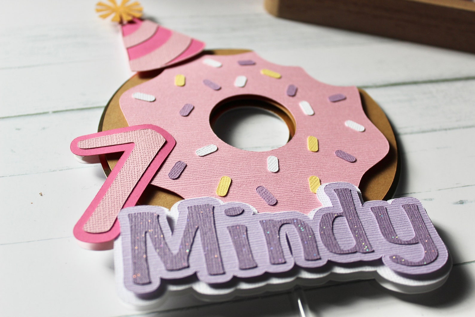 Donut Cake Topper Donut Cupcake Toppers Donut Party | Etsy