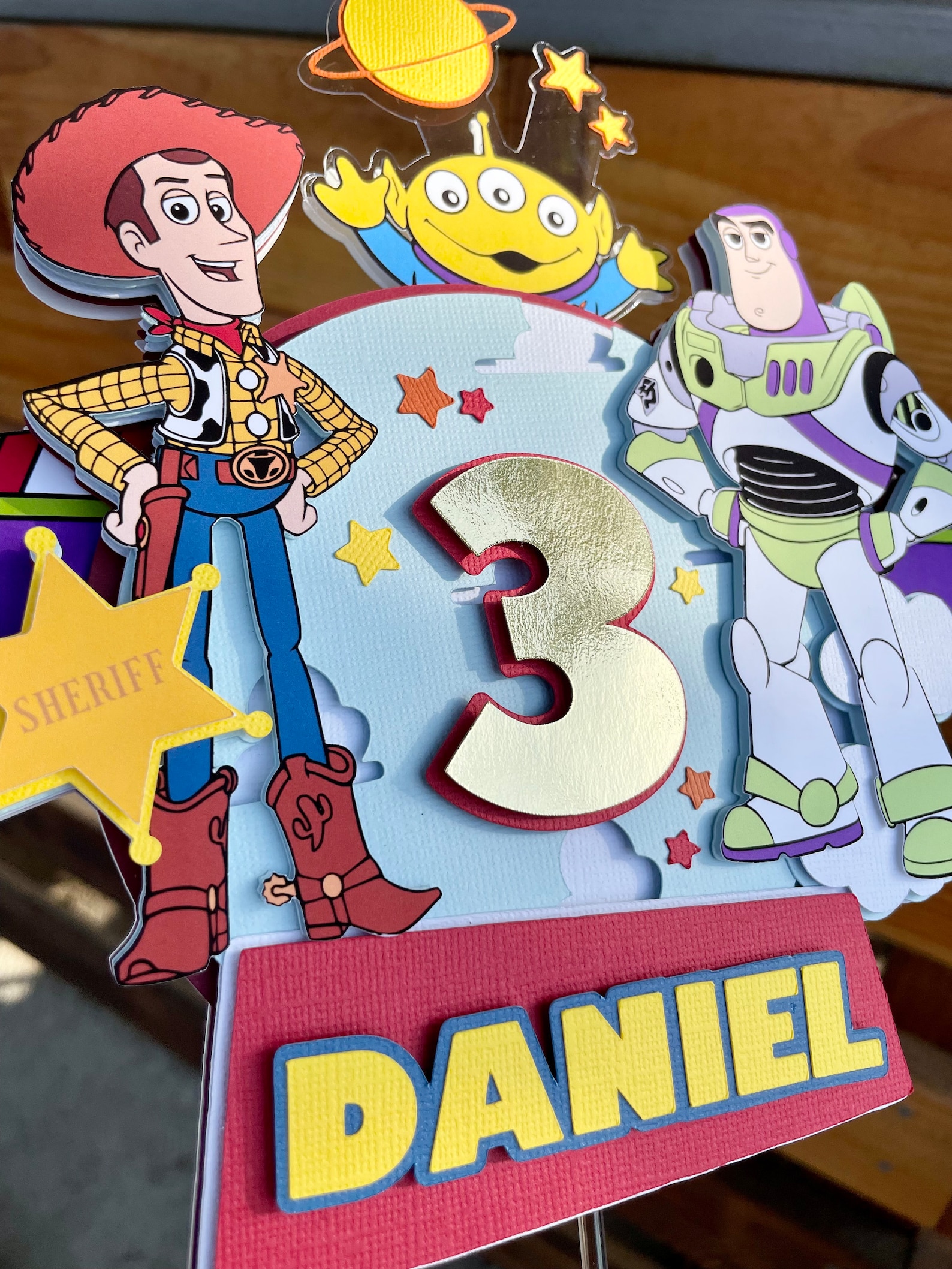 Toy Story Cake Topper Buzz Lightyear Cake Topper Woody and - Etsy