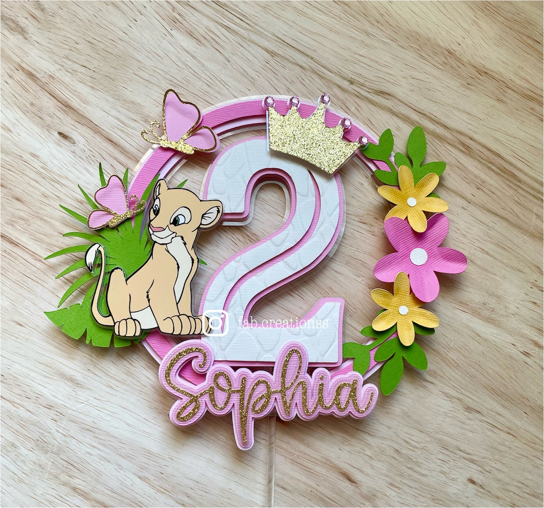 Girl Safari Cake Topper, Nala Safari Cake Topper - Etsy
