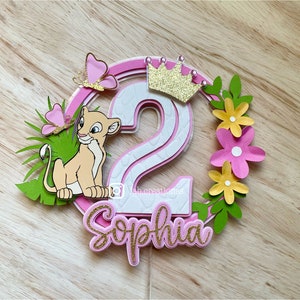 Girl Safari Cake Topper, Nala Safari Cake Topper - Etsy