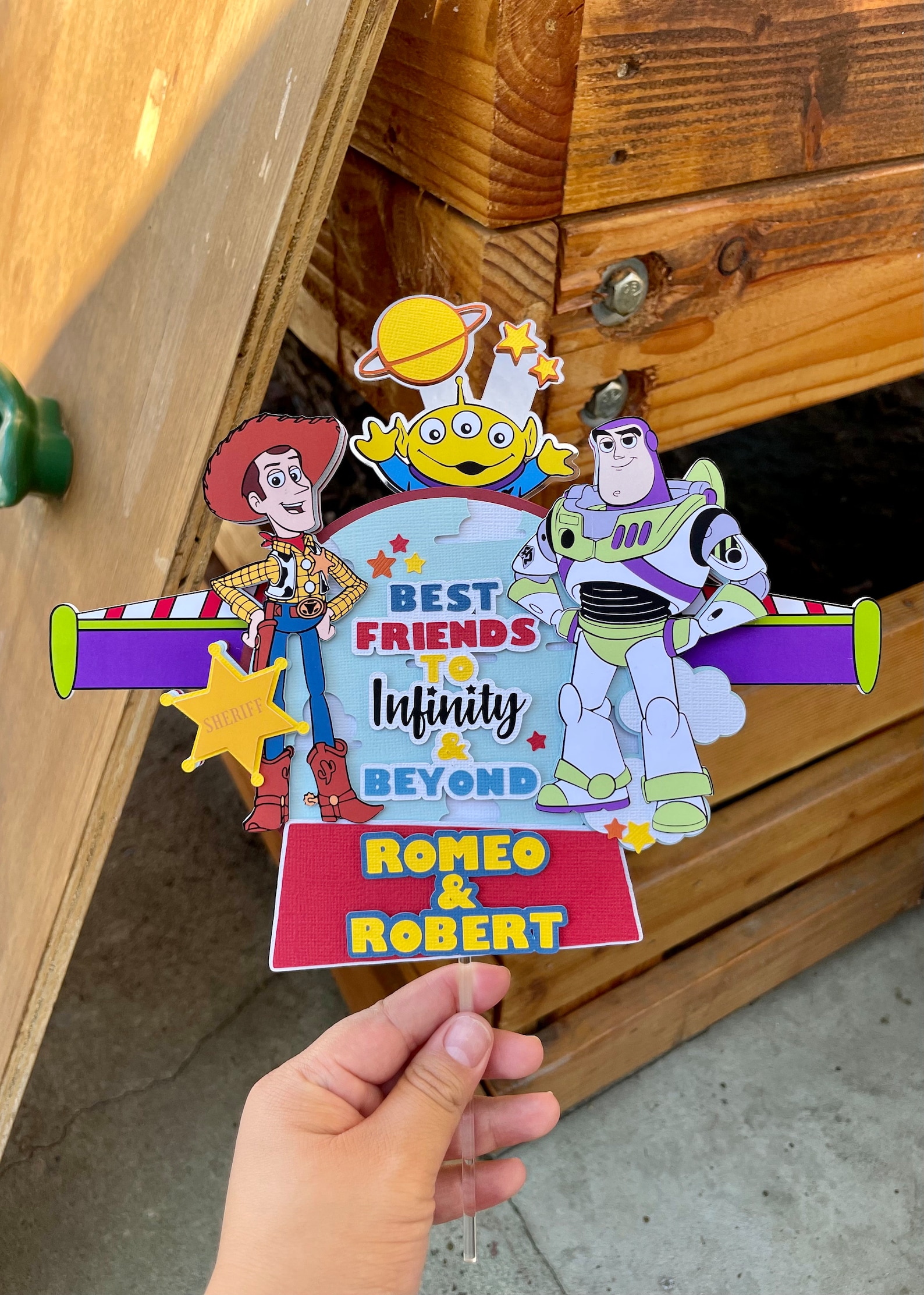 Toy Story Cake Topper Buzz Lightyear Cake Topper Woody and - Etsy