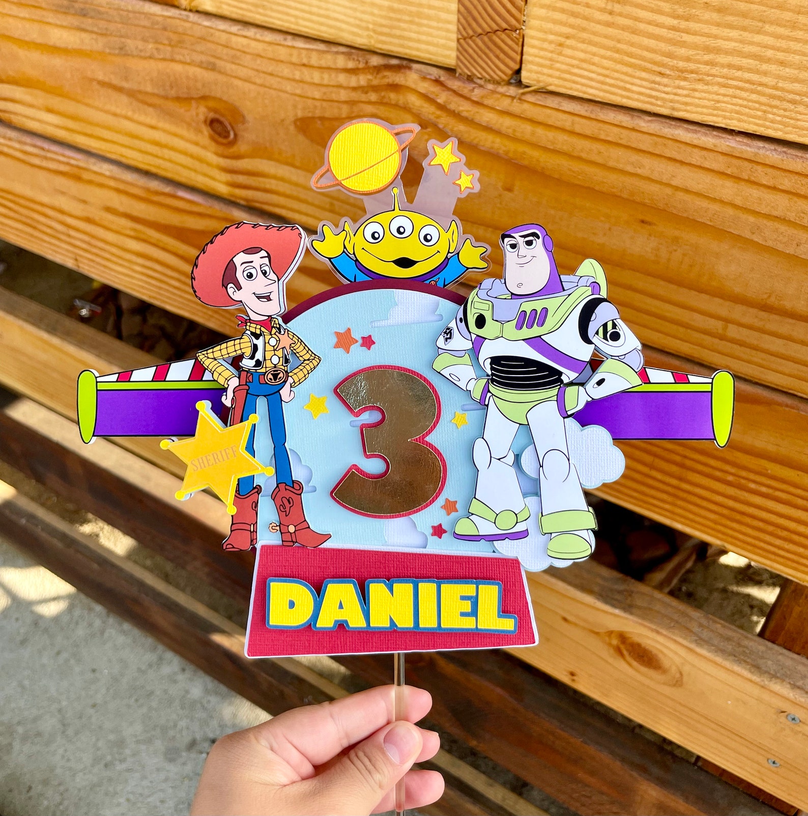 Toy Story Cake Topper Buzz Lightyear Cake Topper Woody and - Etsy