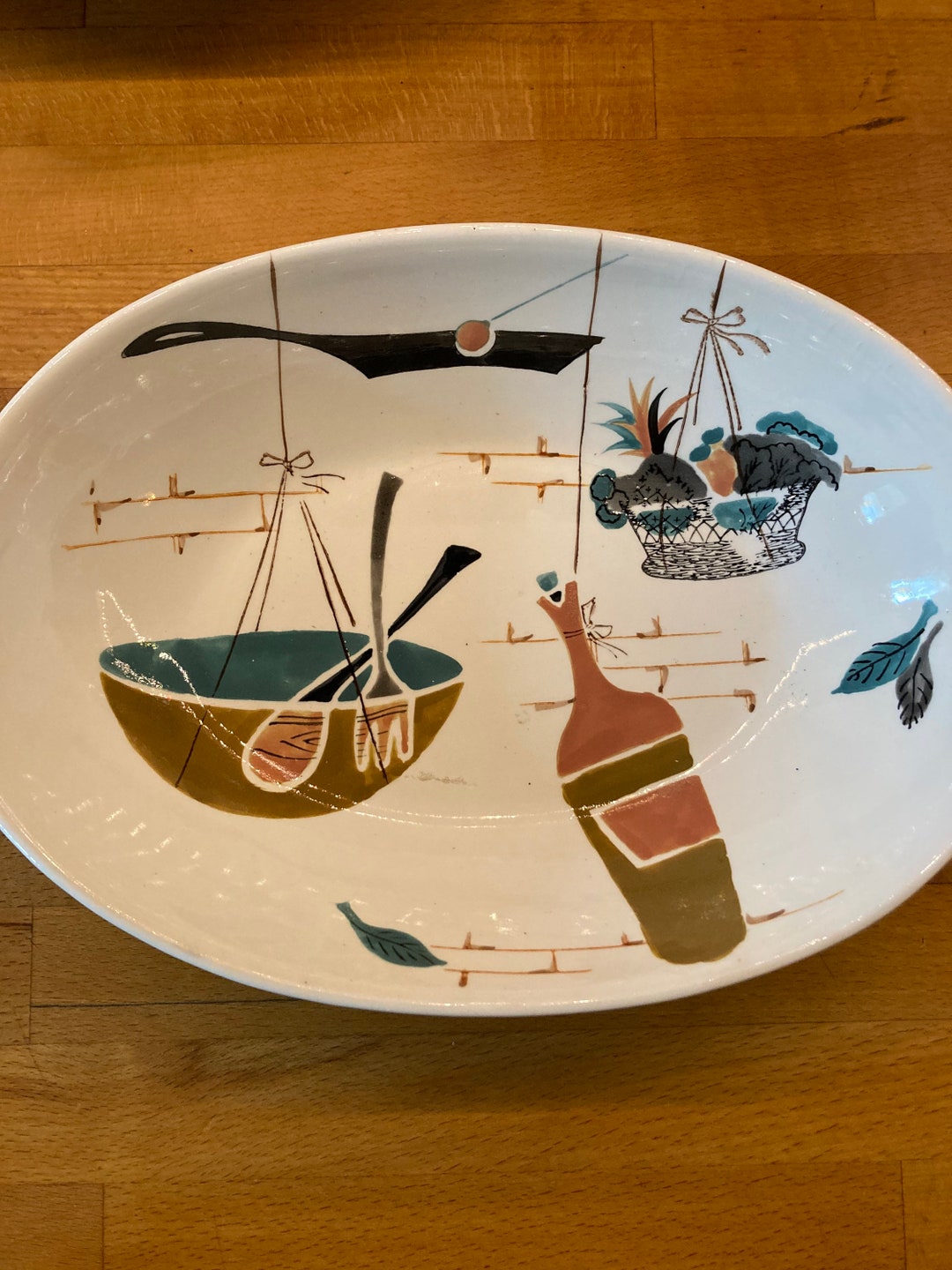 Japanese MCM Serving/decorative Bowl - Etsy