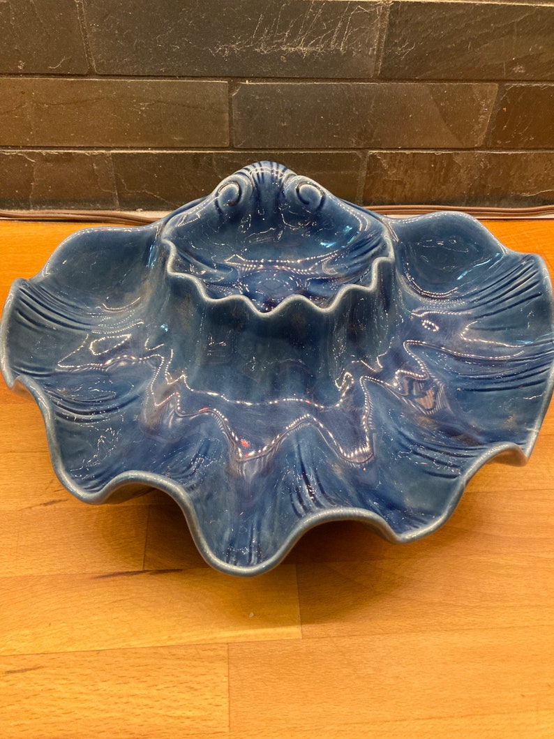 California Pottery Shell Party Bowl - Etsy