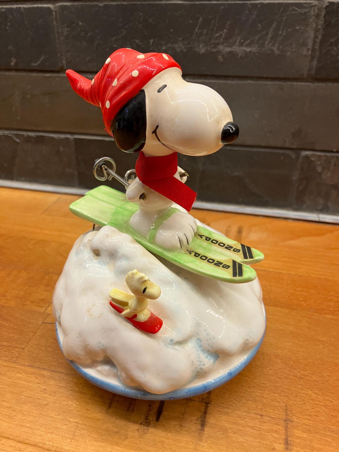 Retro Tin Anamatronic Snoopy Music Box - Etsy
