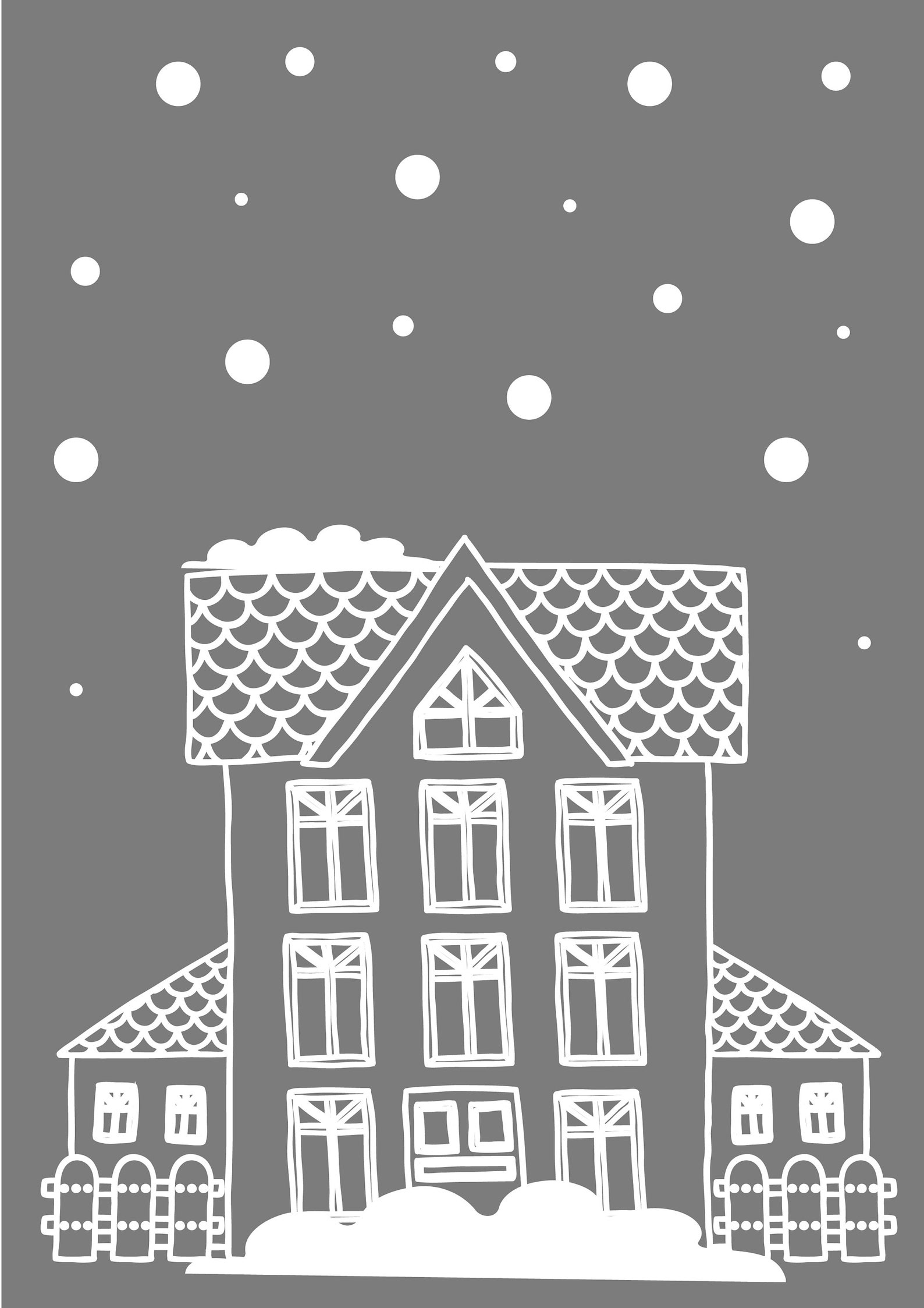 Printable A4 Size Christmas Window Decorations Bundle With Christmas ...