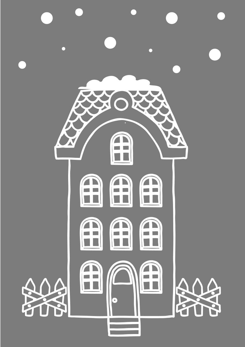 Printable A4 Size Christmas Window Decorations Bundle With Christmas ...