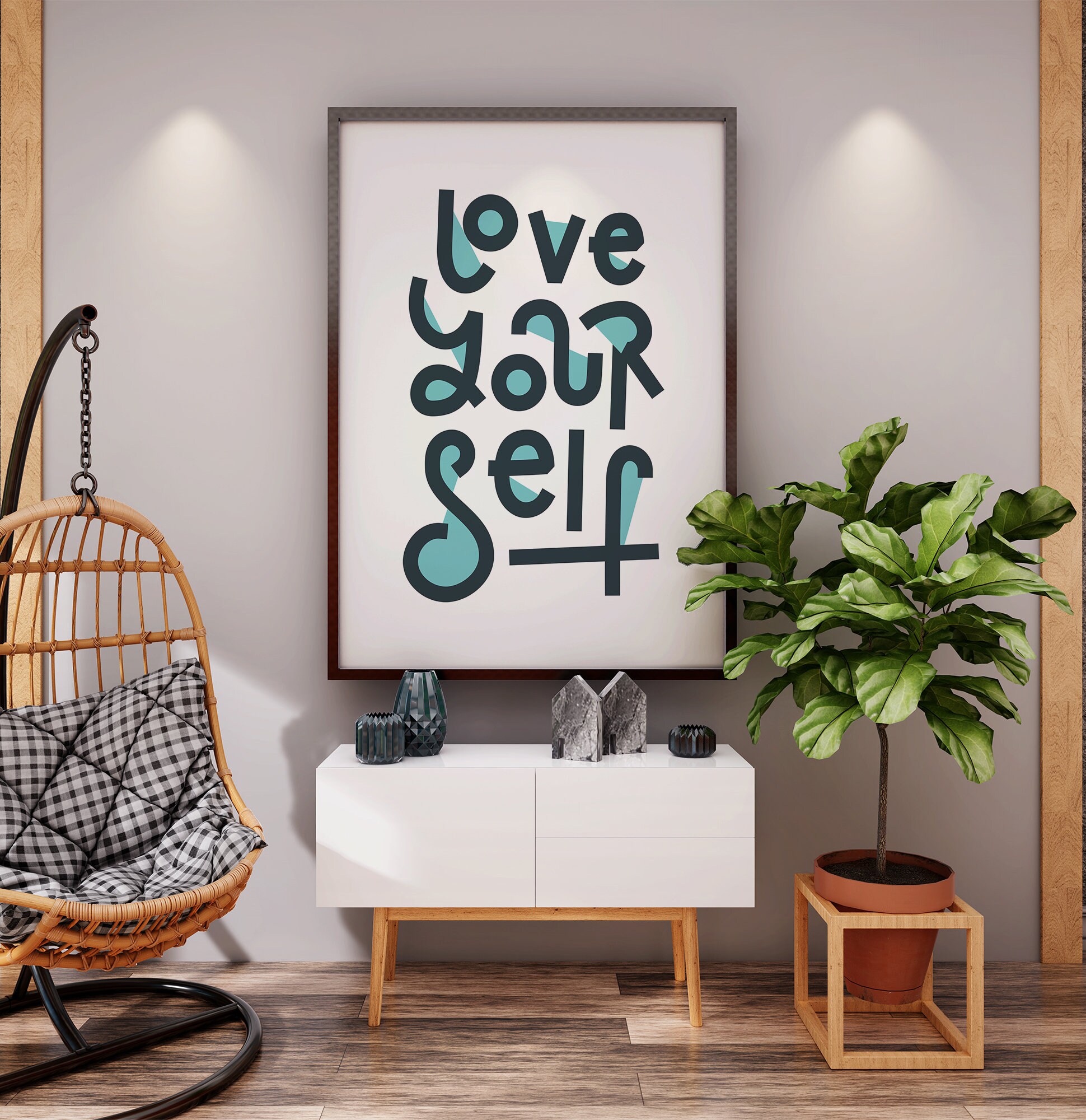 Love Yourself Digital Printable Wall Decor Poster Wall Art - Etsy
