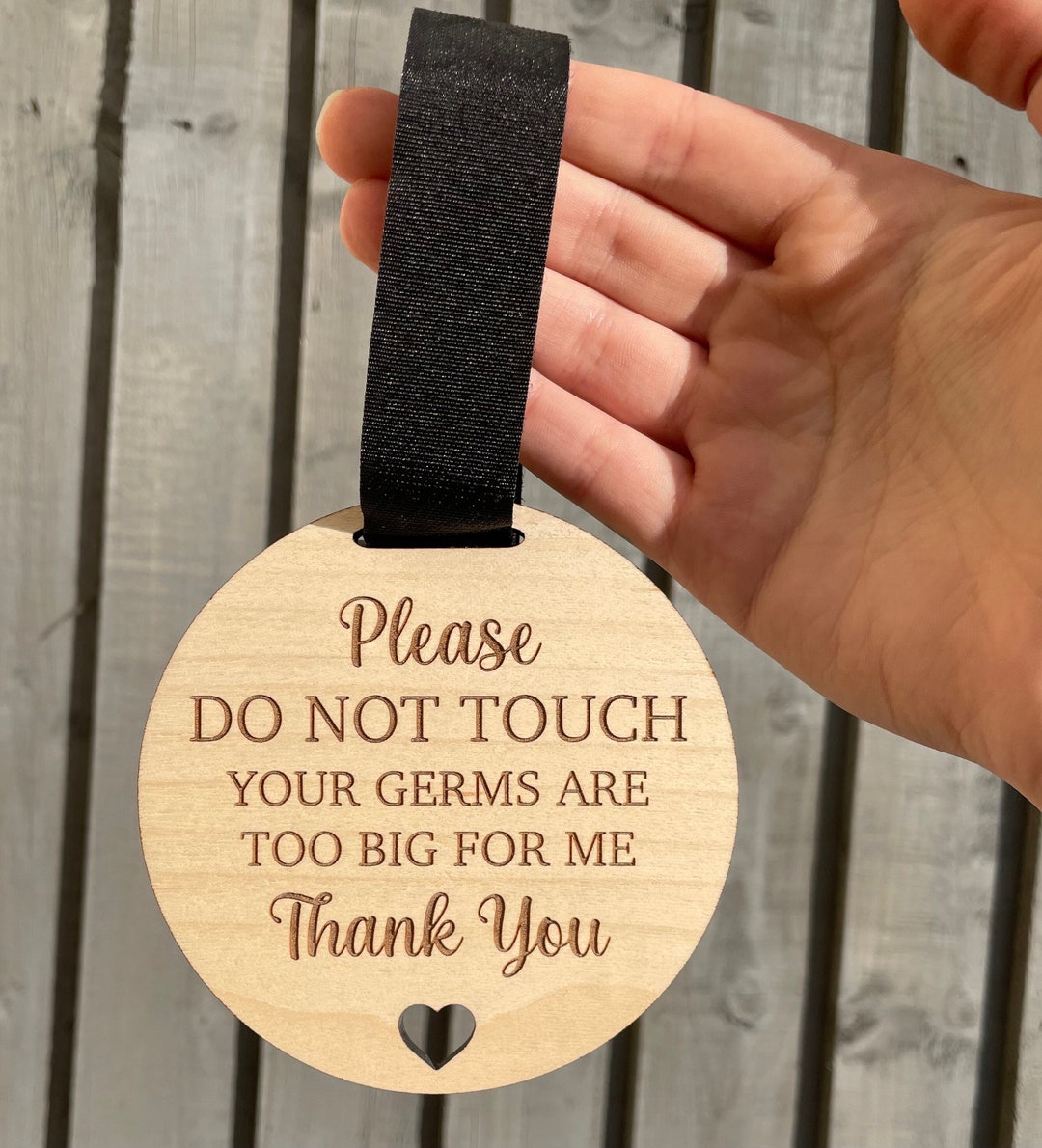 Please Do Not Touch Pram Tag With Heart, Germ Tag, Baby Arrival, New ...