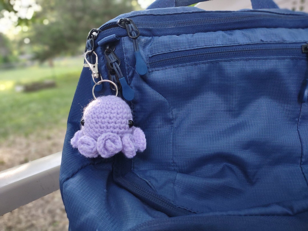 Crochet Octopus Keychain Cute Stress Ball Backpack - Etsy