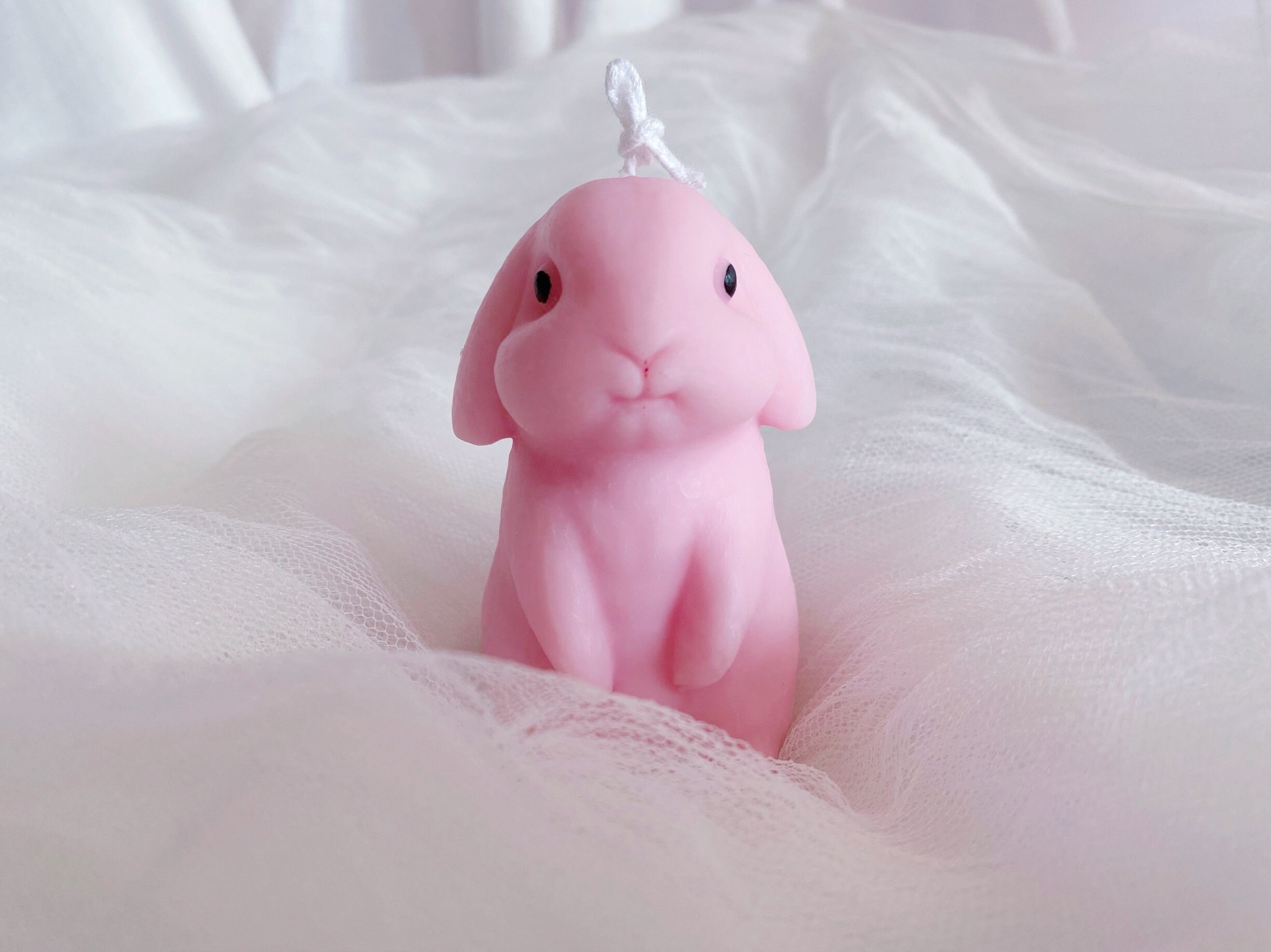 Bunny Candle, Animal Candle, Cute Animal Candle Gift, Cute Bunny Candle ...