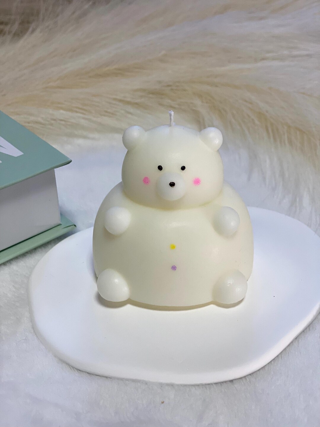 Cute Bear Shaped Candle, Cute Animal Candle, Chubby Bear Candle,candle ...