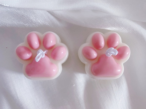 Cat Paw Candle Cute Paw Candle Animal Candle Handmade Soy | Etsy
