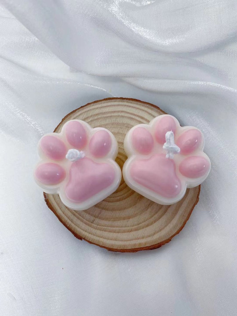 Cat Paw Candle, Cute Paw Candle, Animal Candle, Handmade Soy Scented ...