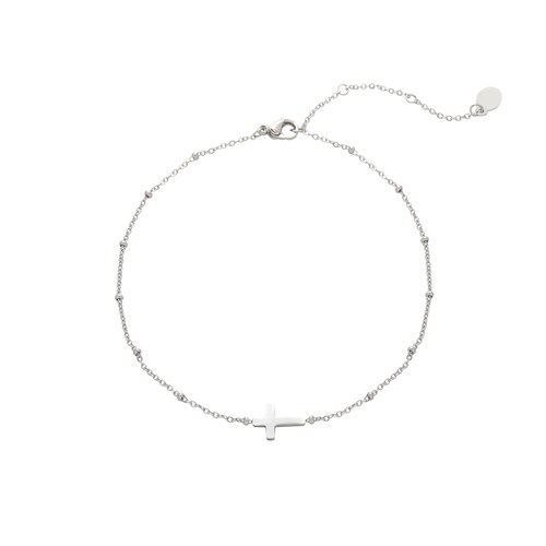 Sterling Silver Infinity Cross Bracelet Adjustable Bracelet - Etsy