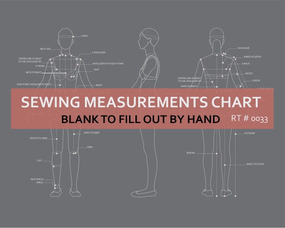 Tailoring Measurements Chart