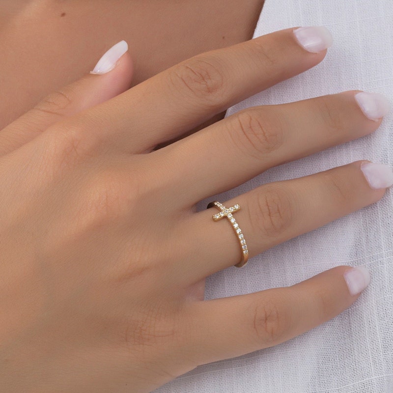Cross Ring - Etsy