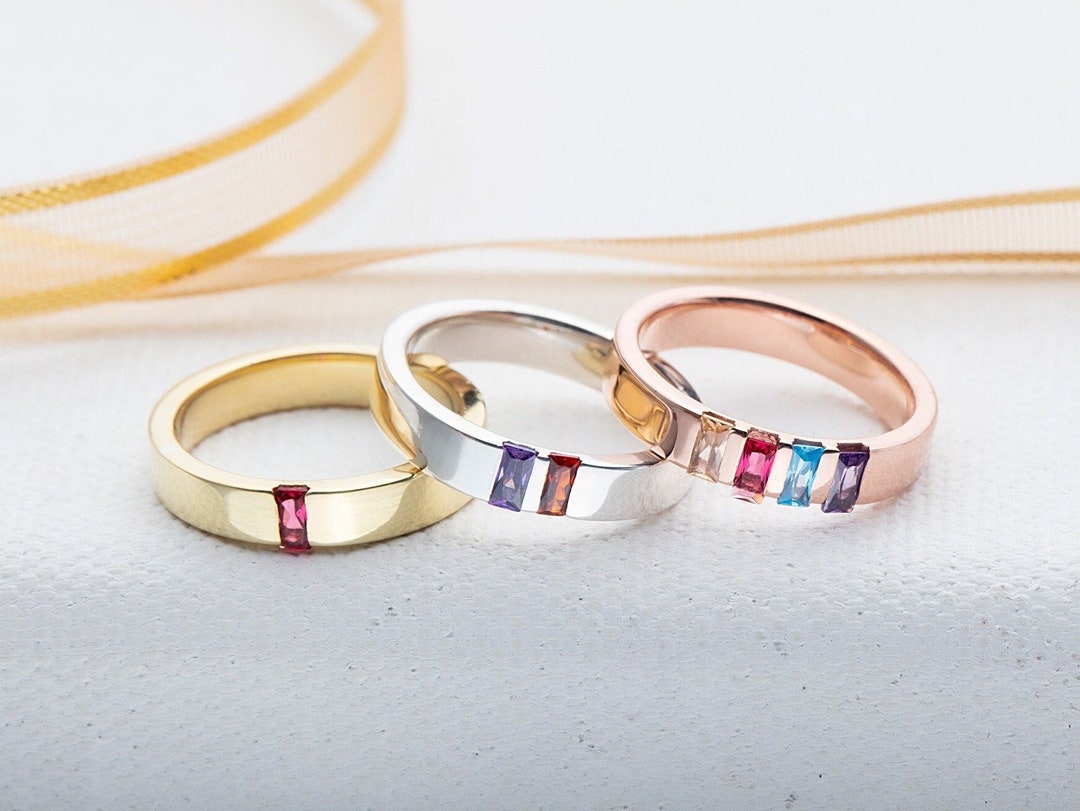 Regalos para el Día de la Madre: Anillo de oro de 14 quilates con ...