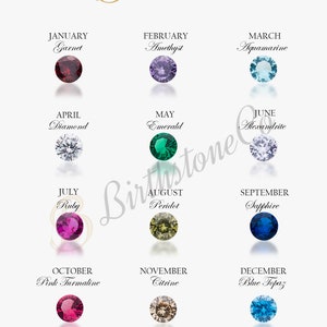 14K Gold Custom Made Birthstone Bracelet, Personalized Birthday Gift ...