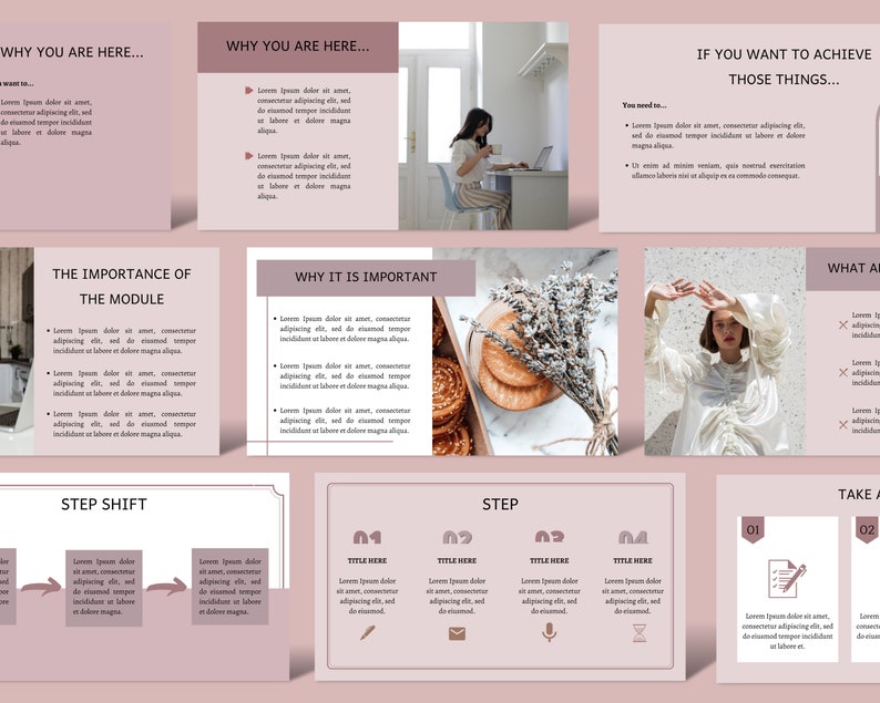 Canva Slide Deck Template Webinar Template Online Course - Etsy