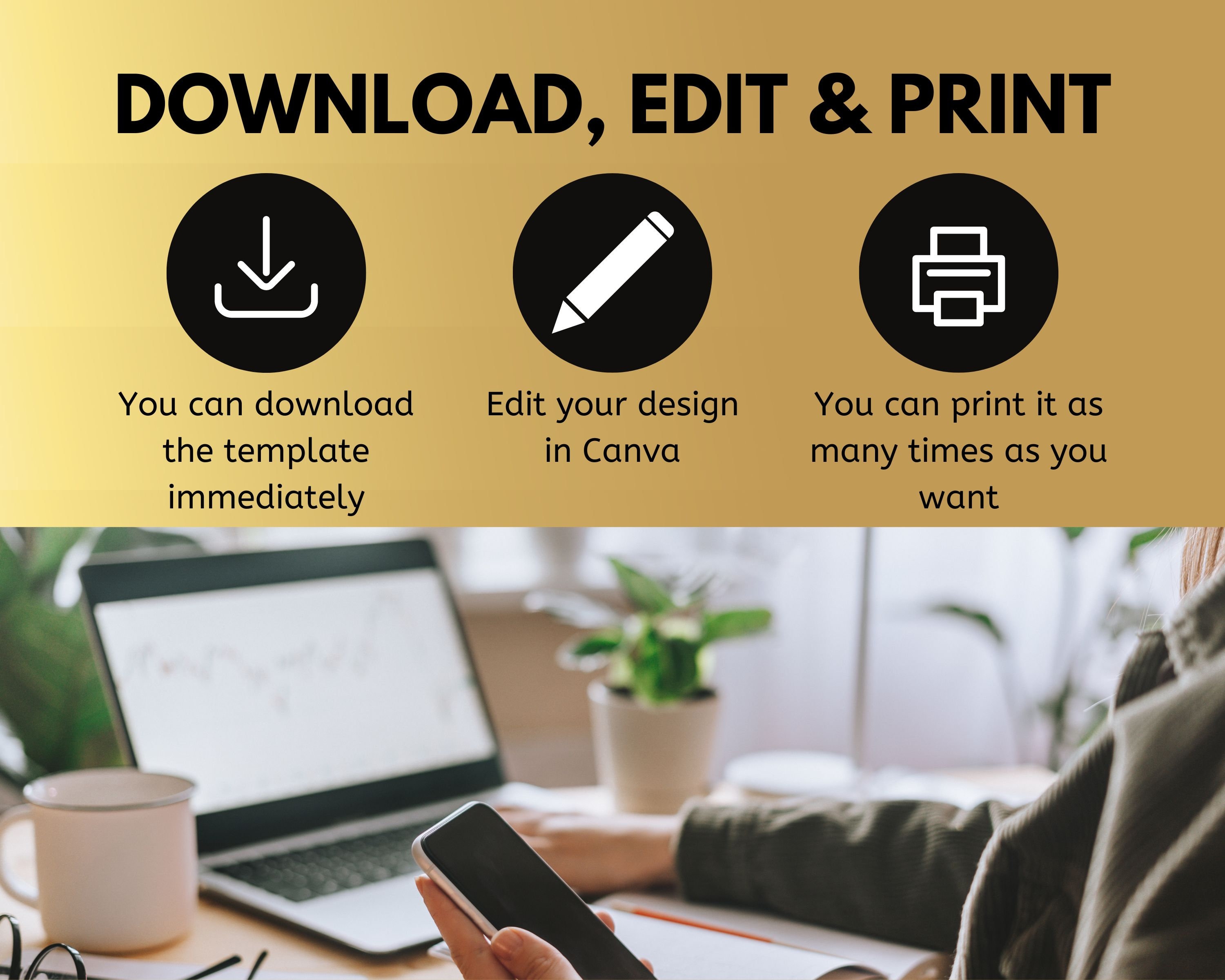 Editable Sticker Template, DIY Sticker Design, Small Business Logo ...