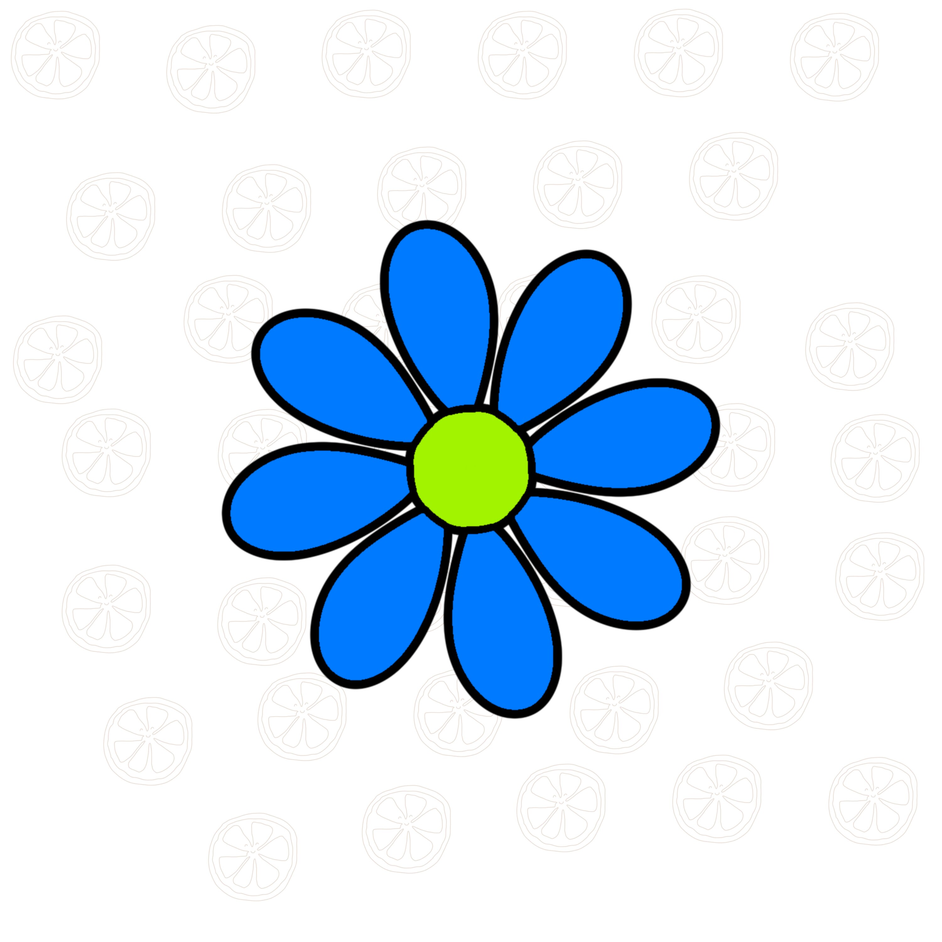 35 Flower Clip Art Set, Vibrant Colorful Flower,party Decoration ...