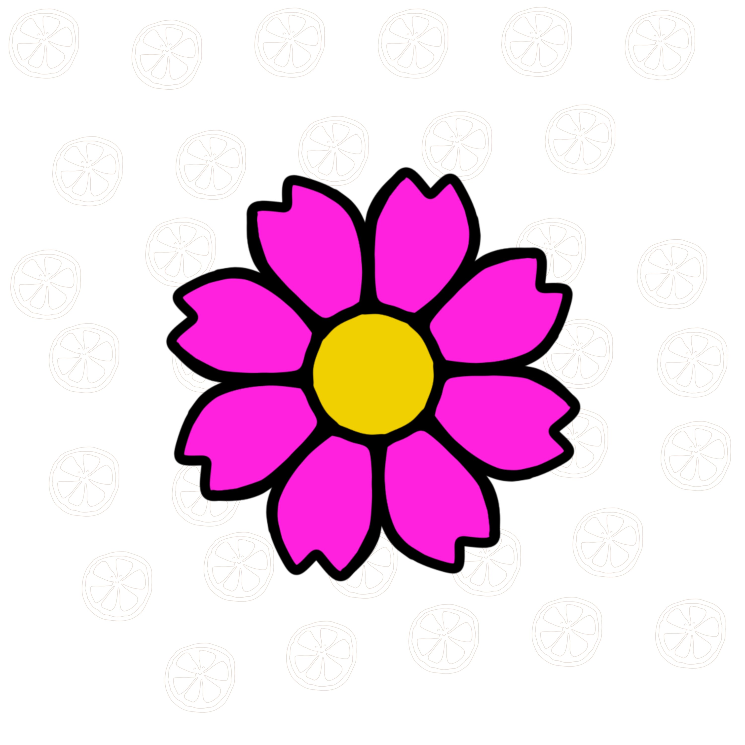 35 Flower Clip Art Set, Vibrant Colorful Flower,party Decoration ...