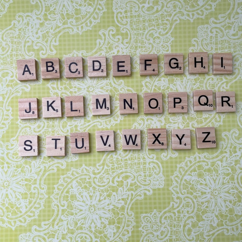 Black Scrabble Tiles - Etsy